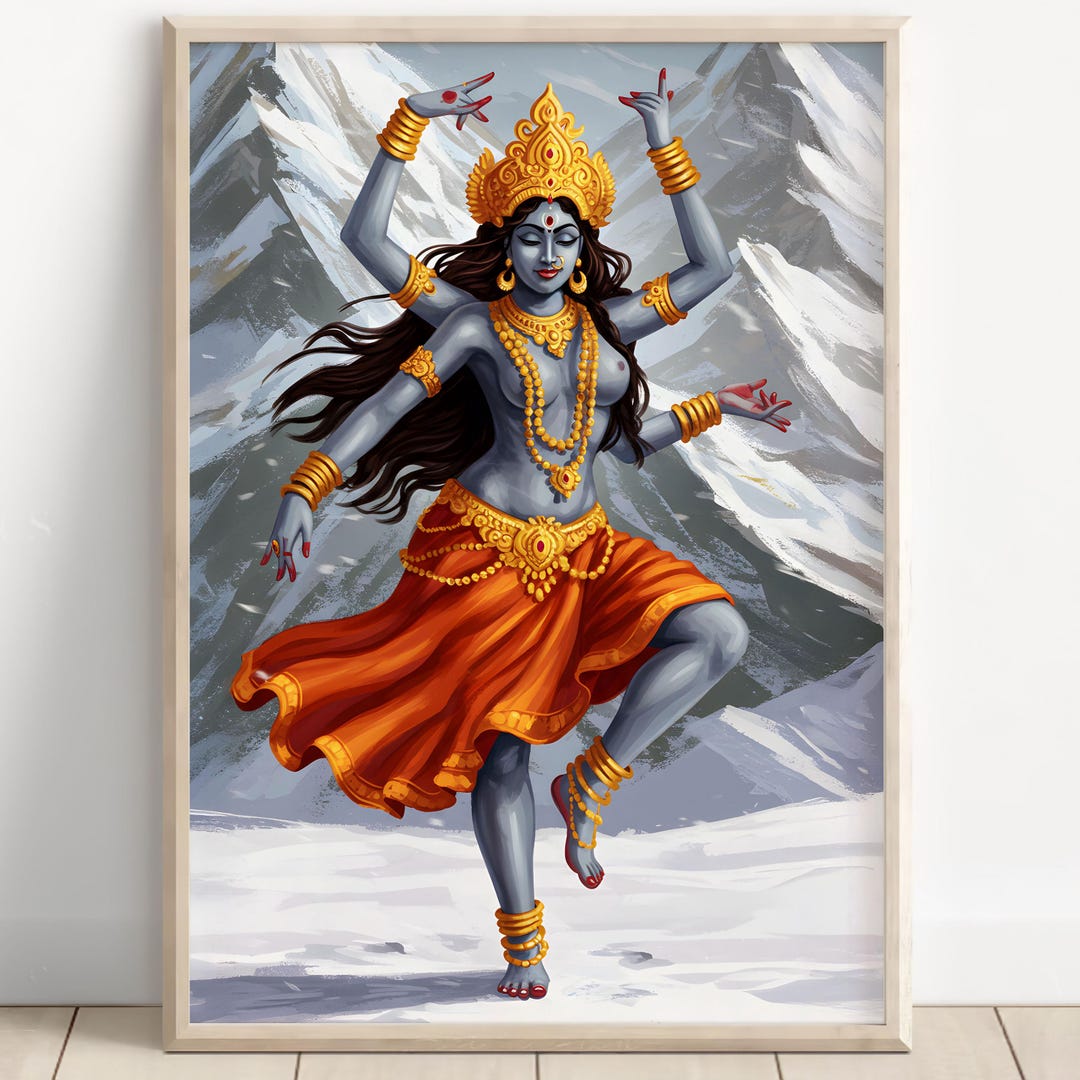 Kali Dancing, Goddess Kali, Kali Maa, Hindu Goddess Kali, Kali Art ...