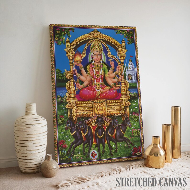 Medli Maa, Meldi, Hindu God Wall Art, Indian Goddess, Poster Print ...