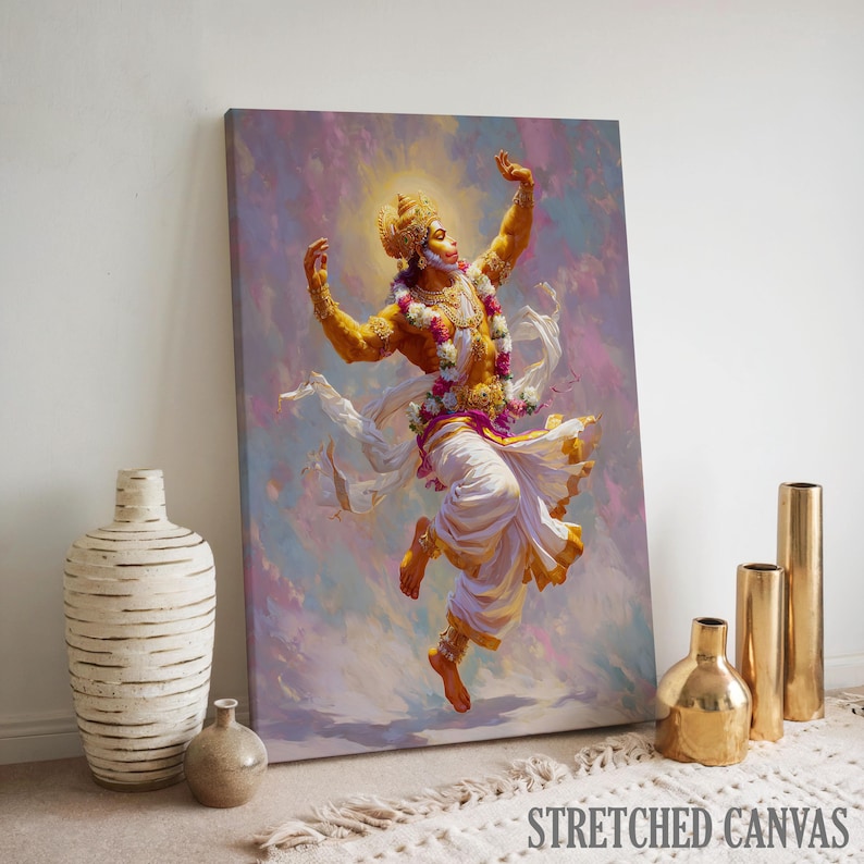 Dancing Hanuman Art, Lord Hanuman, Jai Bajrang Bali, Spiritual Home ...