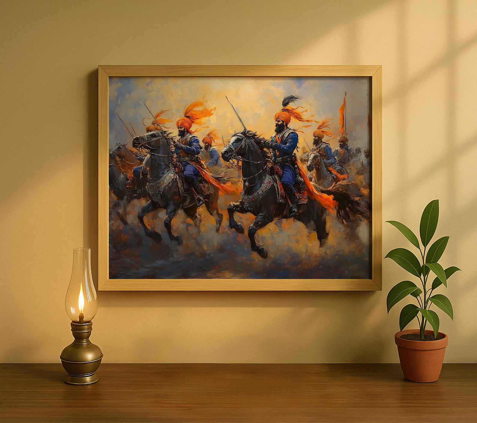 Khalsa Warrior, Sikh Art Print, Bold Warrior, Traditional Artwork ...