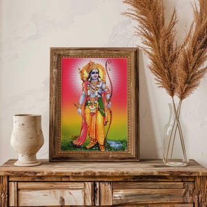 Ram Wall Art, Rama, Lord Ram, Hindu God, Hindu God Wall Art, Indian God ...