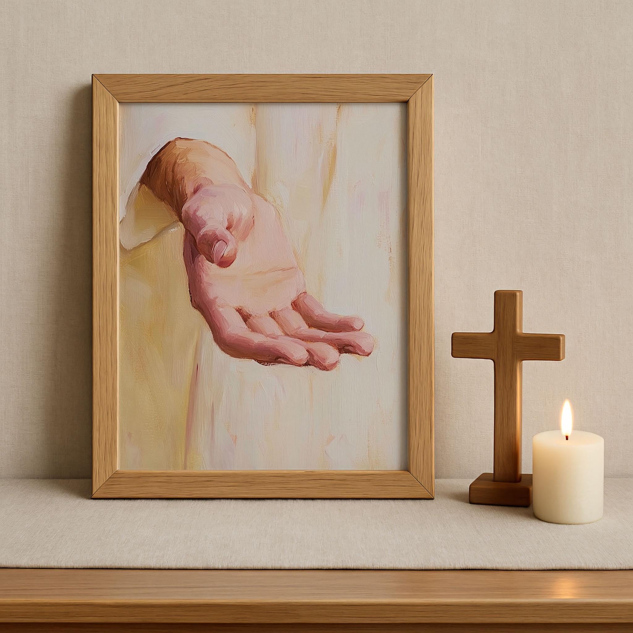 Christian Art, Jesus Christ's Mighty Hand, I Am the LORD Your God Who ...