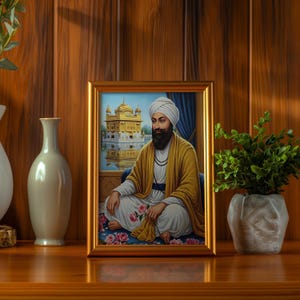 Sikh Art | Guru Ram Das Sahib | Fourth Sikh Guru From 1574 to 1581 ...