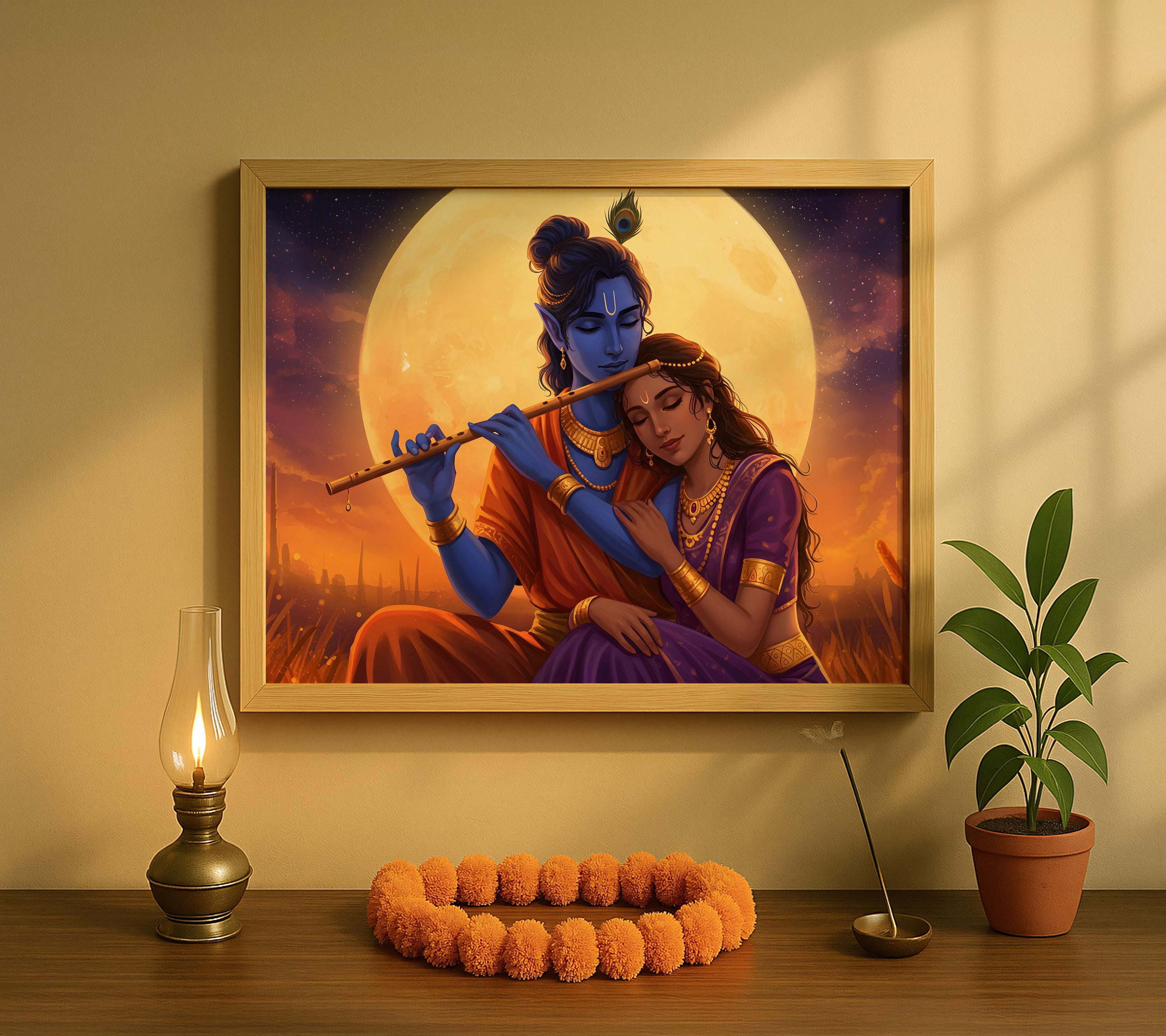Krishna Art, Krishna and Radha, Radha Krishna, Krishna Painting, Hindu ...