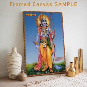 Ram, Rama, Lord Ram, Hindu God, Hindu God Wall Art, Indian God, Canvas ...