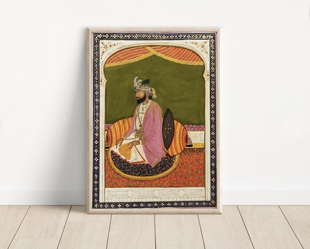 Sikh Art Raja Dhian Singh Vintage Art Painting Print Canvas - Etsy
