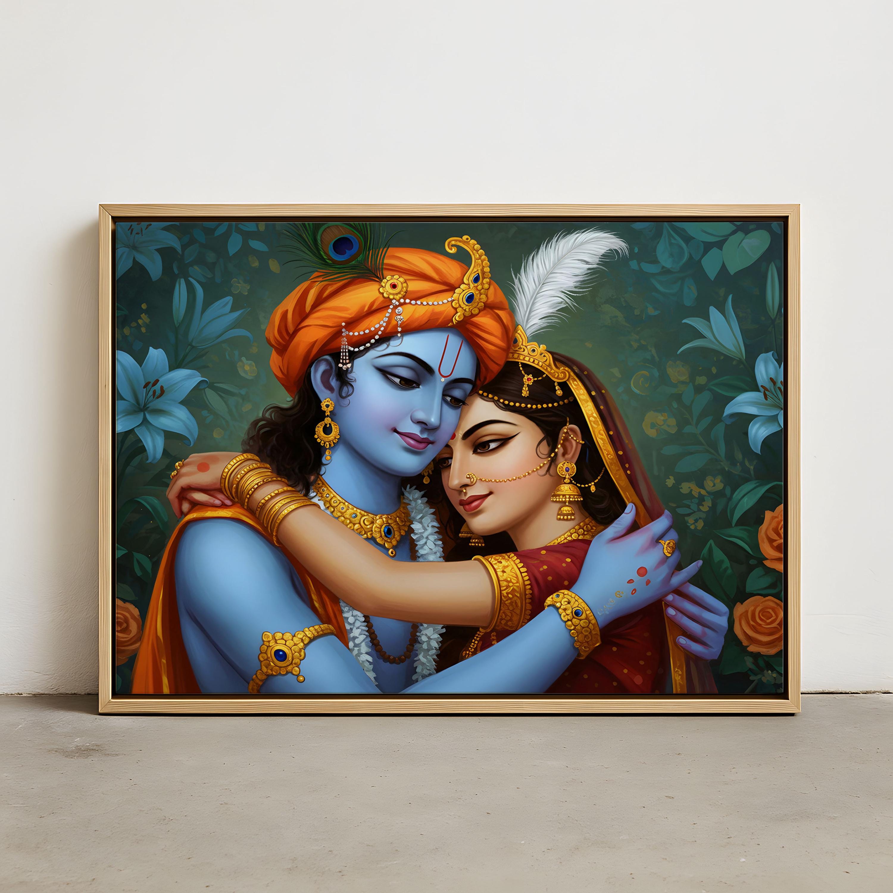 Krishna Art, Krishna and Radha, Radha Krishna, Krishna Painting, Hindu ...