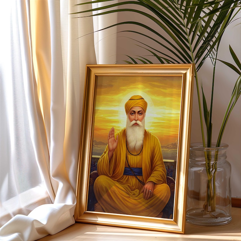 Sikh Art Guru Nanak Dev First Sikh Guru From 1469 to 1539 Sikh Art ...