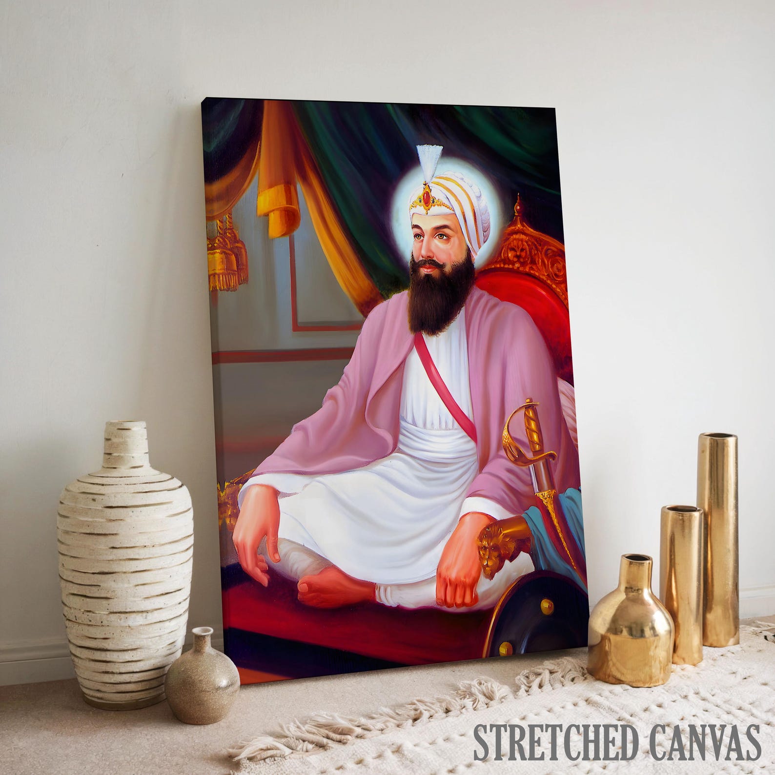 Guru Har Rai Ji Portrait | Sikh Guru of Compassion Art Print ...
