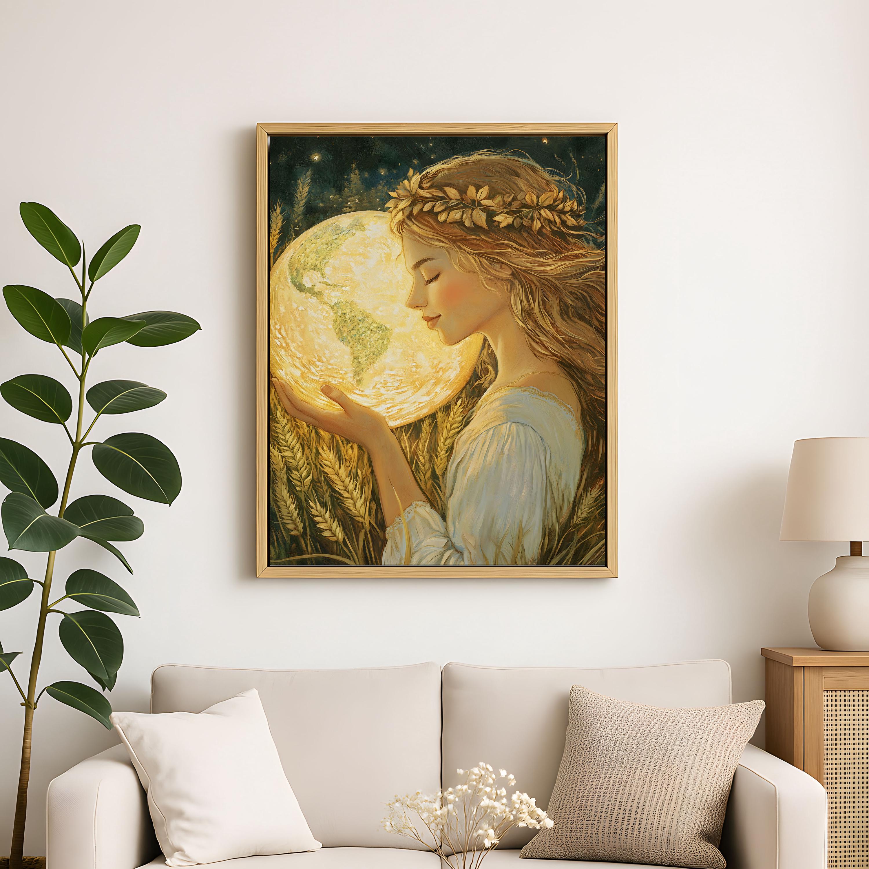 Demeter Wall Art, Greek Goddess of Harvest and Fertility, Greek ...