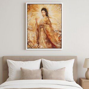 Amaterasu Print, Amaterasu Art, Amaterasu Goddess, Japanese Sun Goddess ...