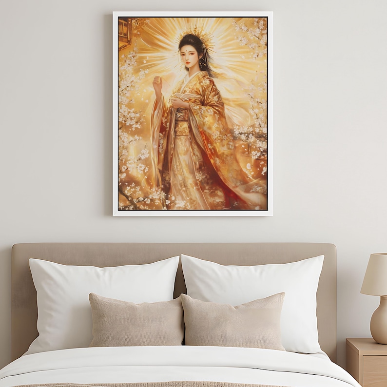 Amaterasu Print, Amaterasu Art, Amaterasu Goddess, Japanese Sun Goddess ...