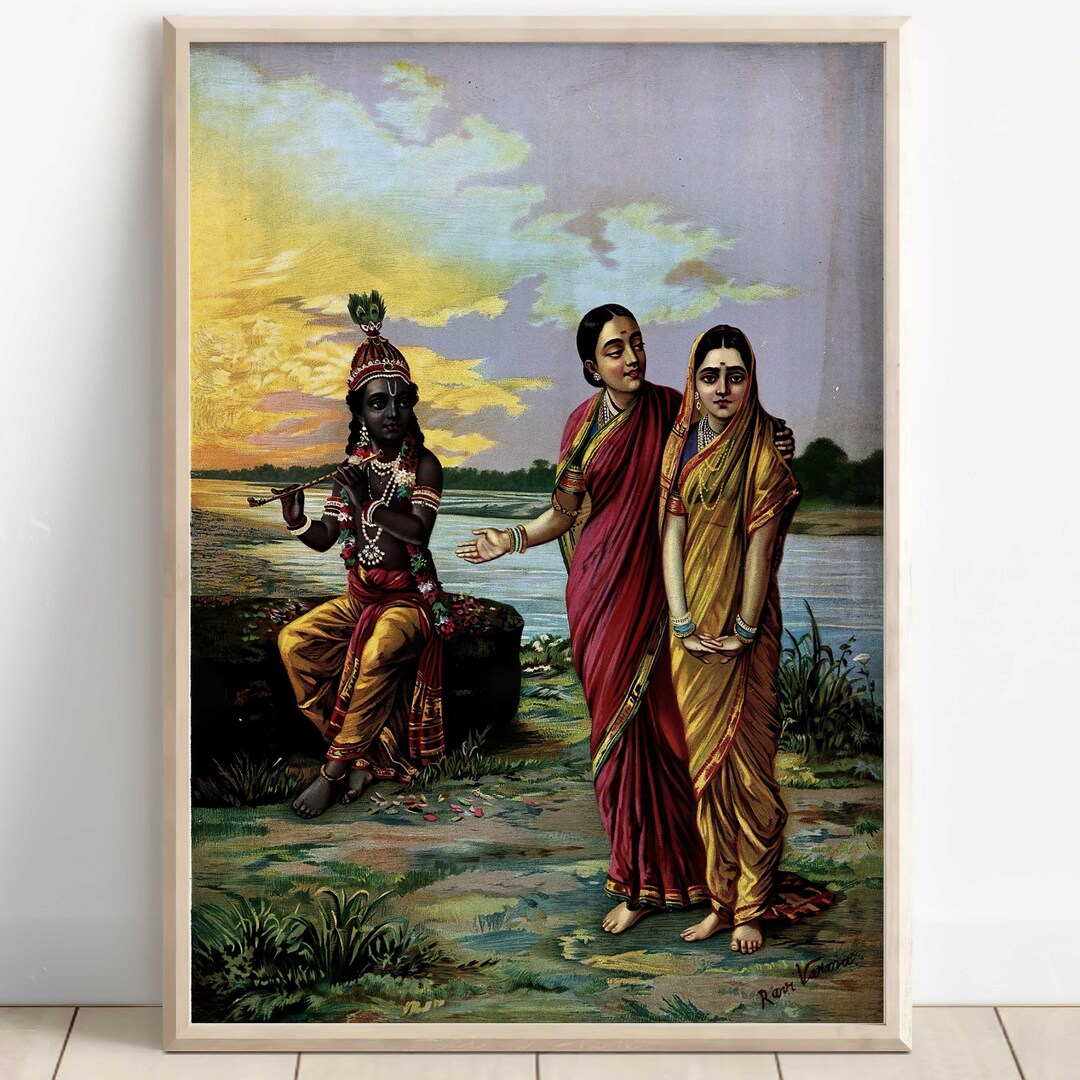 Krishna, Krishna mit Radha, Lord Krishna, Krishna Malerei, Krishna Art ...