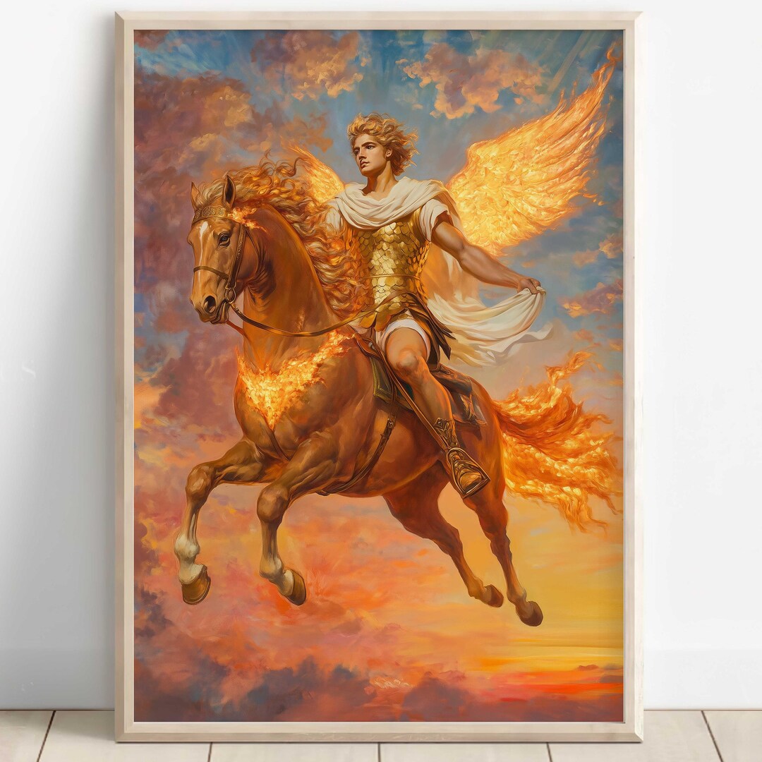 Apollo Wall Art, God of the Sun, Music, Poetry, and Prophecy, Greek ...