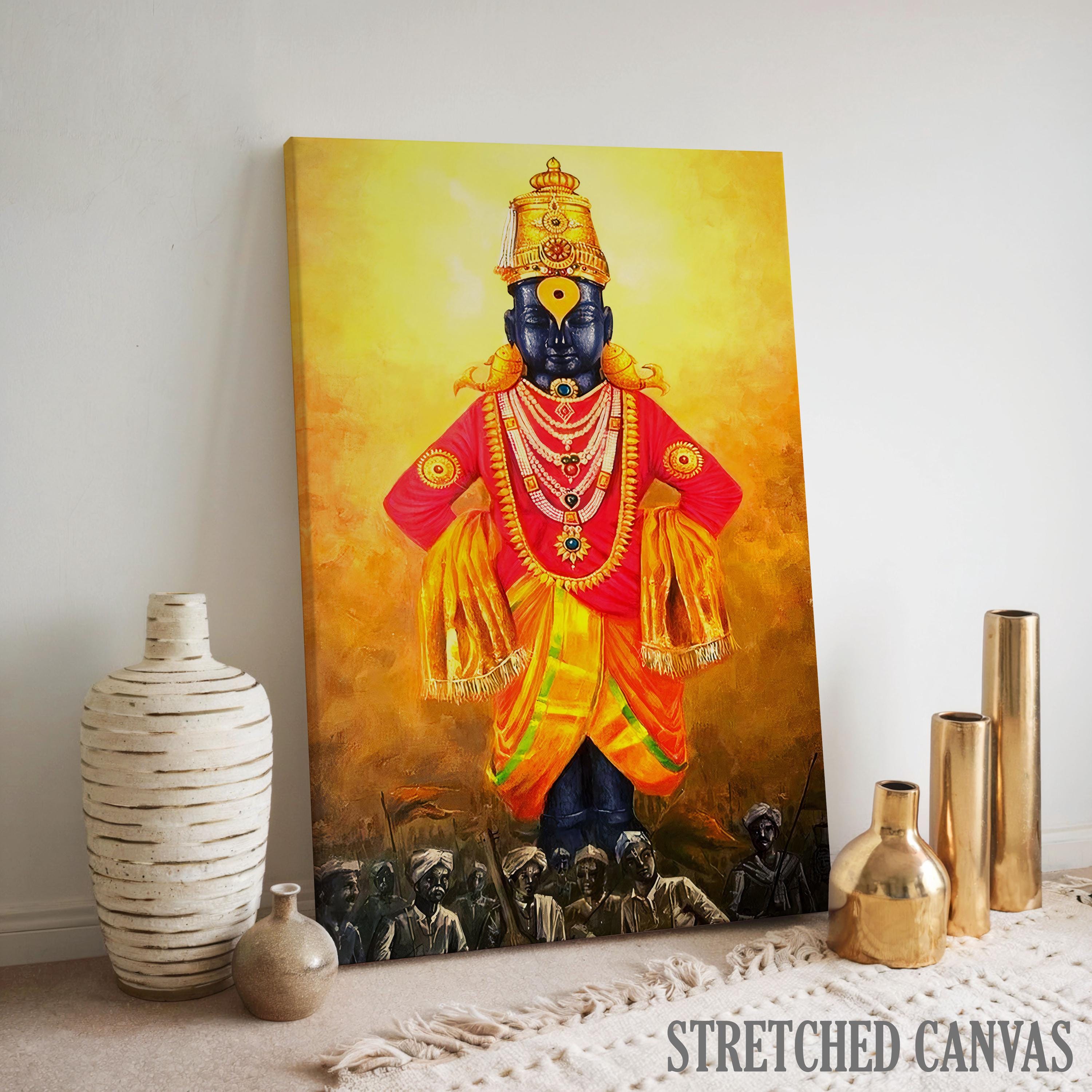 Hindu God Wall Art, Vitthal, Indian God, Poster Print, Canvas Print ...