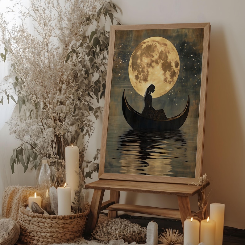 Galene Wall Art, Greek Goddess of Calm Waters, Art Nouveau, Mythology ...