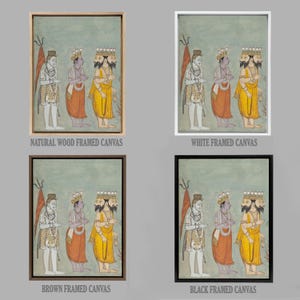 Vishnu, Shiva and Brahma, Trimurti, Hindu God Wall Art, Indian God ...