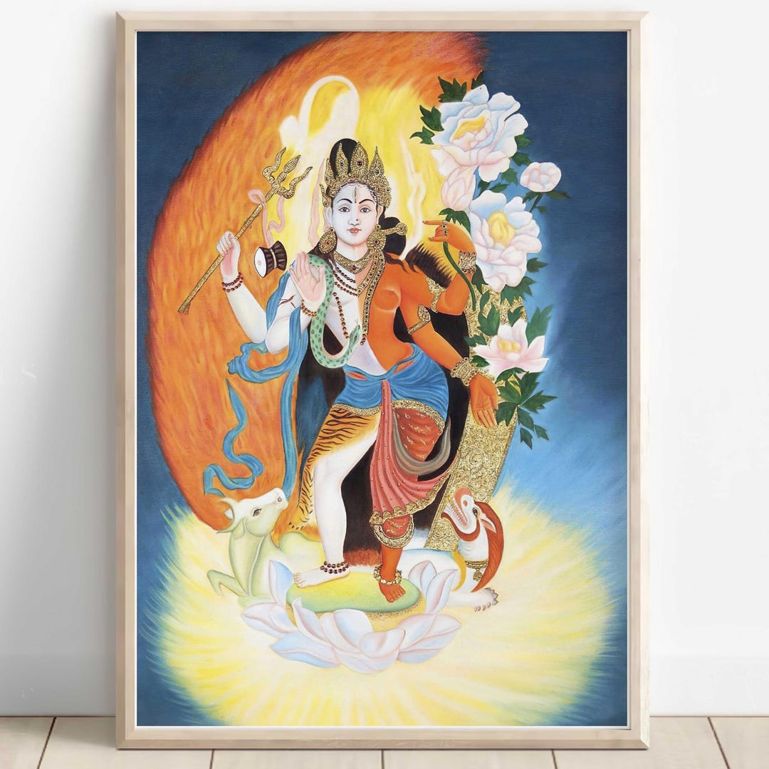 Shiva as ARDHANAREESHWAR (half Male and Half Female), God Shiva, Hindu ...