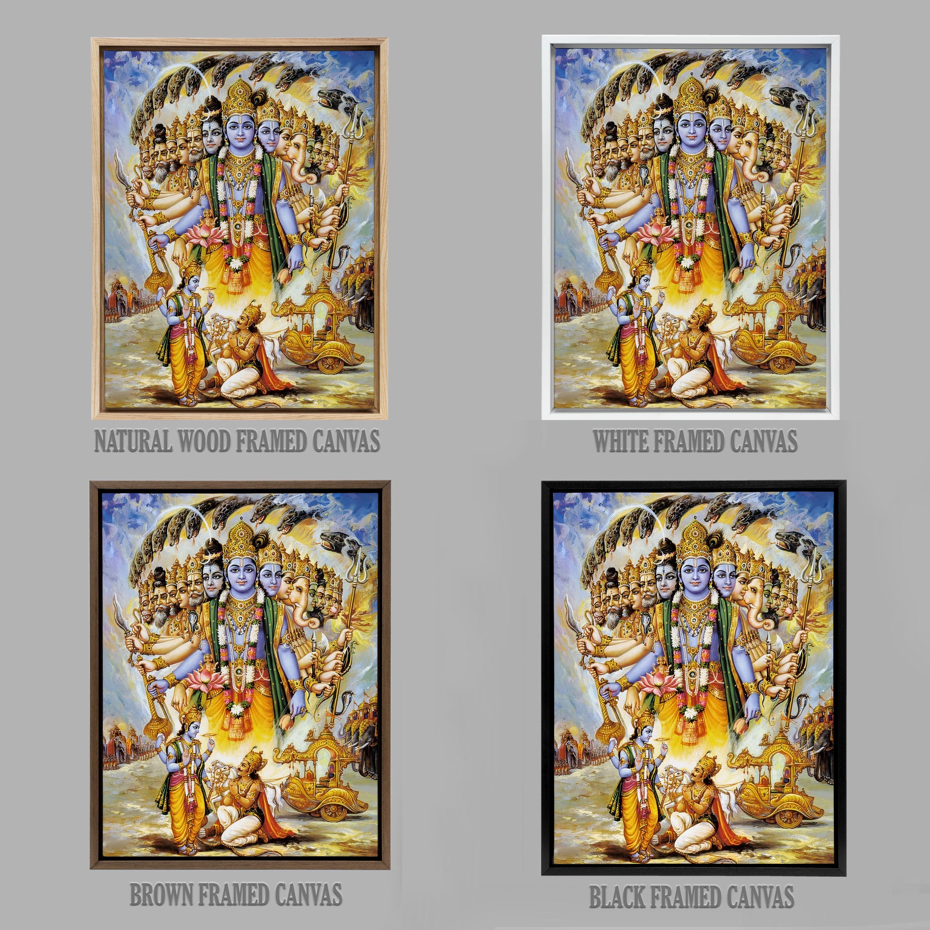 Virat Swaroop, Krishna and Arjun, Mahabharat, Geeta, Krishna Painting ...