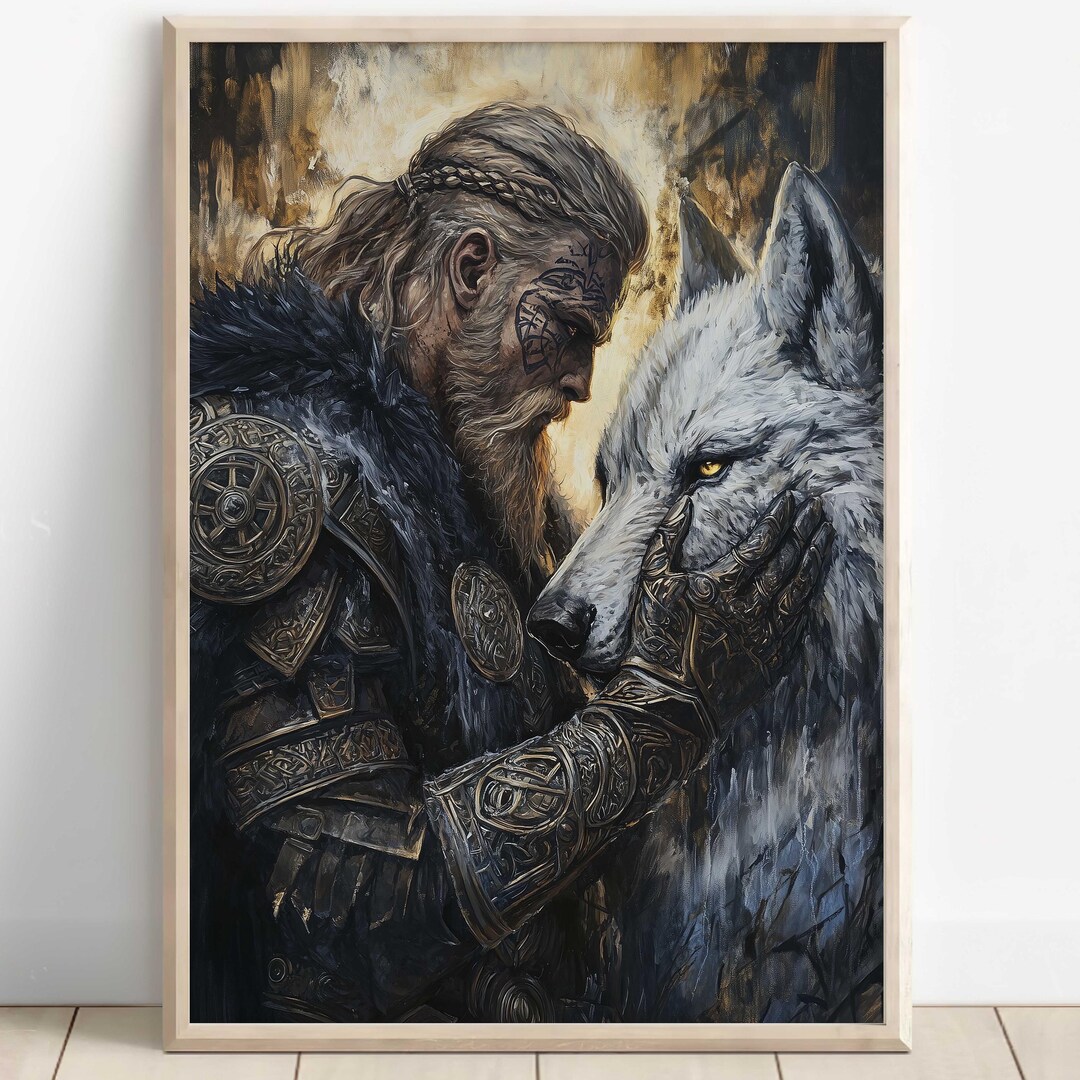 Tyr Wall Art, Norse Mythology Decor, Viking God Artwork, God of Justice ...