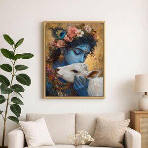 Krishna Art, Lord Krishna, Krishna Painting, Hindu God, Hindu God Wall ...