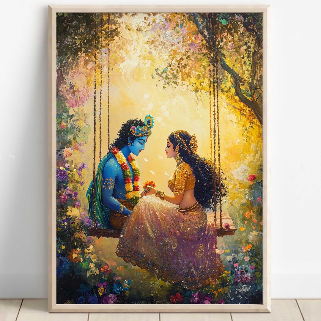 Krishna Art, Krishna and Radha, Radha Krishna, Krishna Painting, Hindu ...