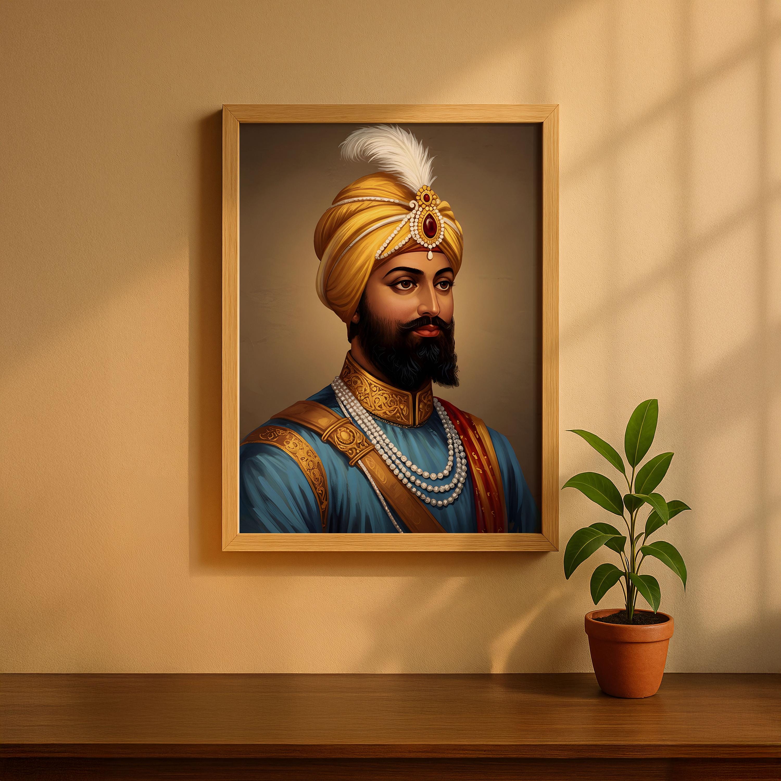 Sikh Art | Guru Gobind Singh | Tenth Sikh Guru From 1675 to 1708 | Sikh ...