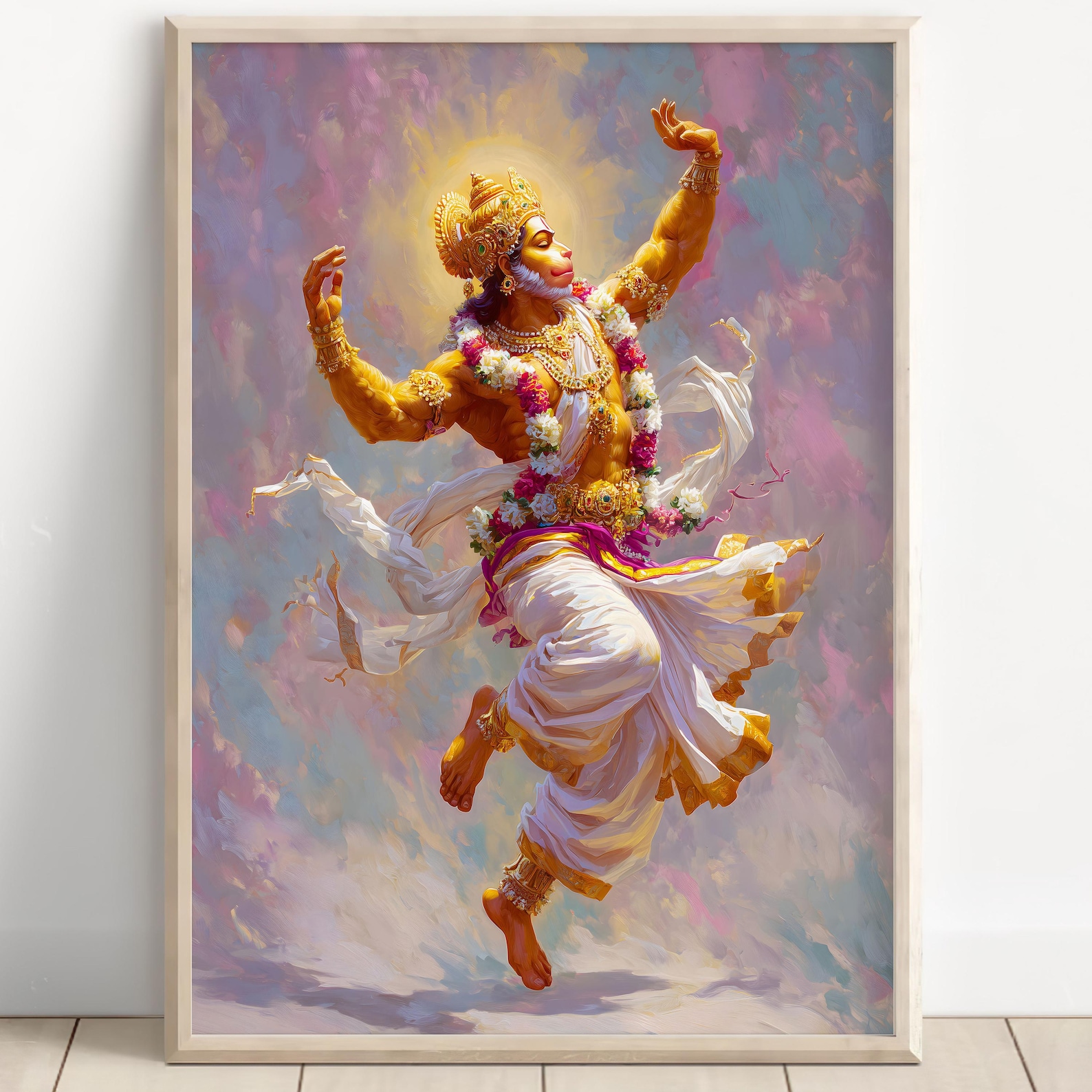 Dancing Hanuman Art, Lord Hanuman, Jai Bajrang Bali, Spiritual Home ...