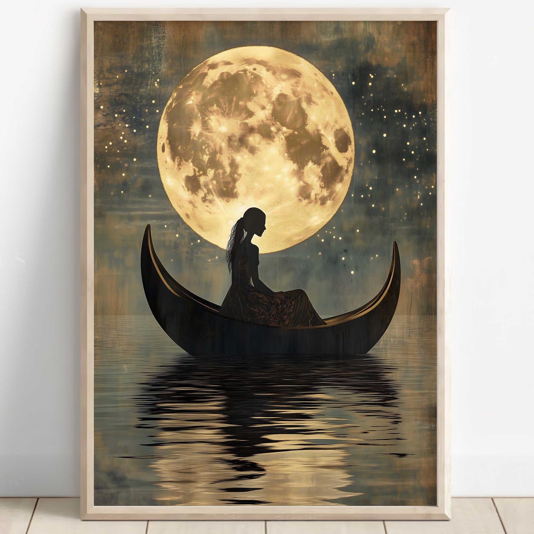 Galene Wall Art, Greek Goddess of Calm Waters, Art Nouveau, Mythology ...