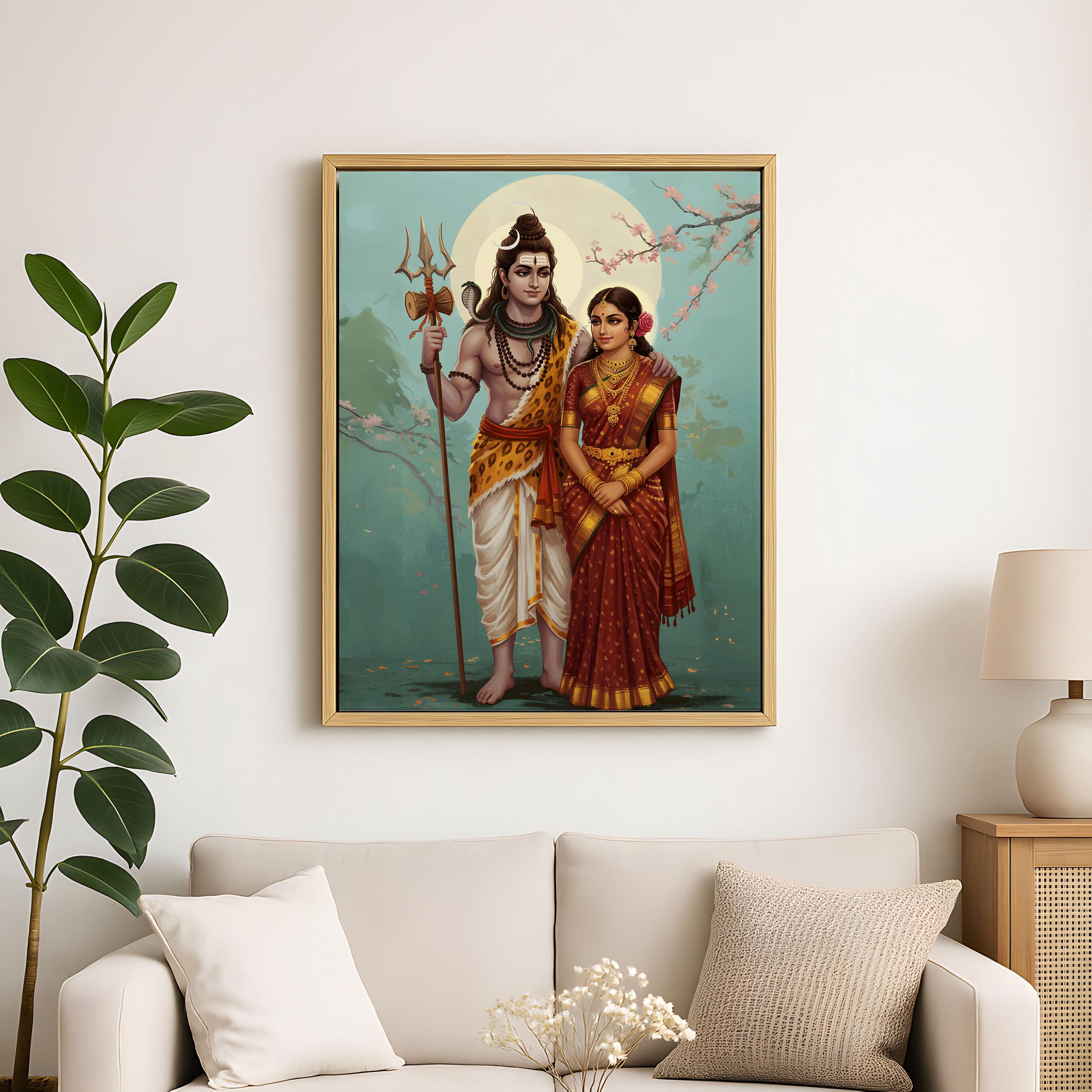 Shiva and Parvati, God Shiva, Parvati, Shiv Parvati Hindu God, Shiv Art ...