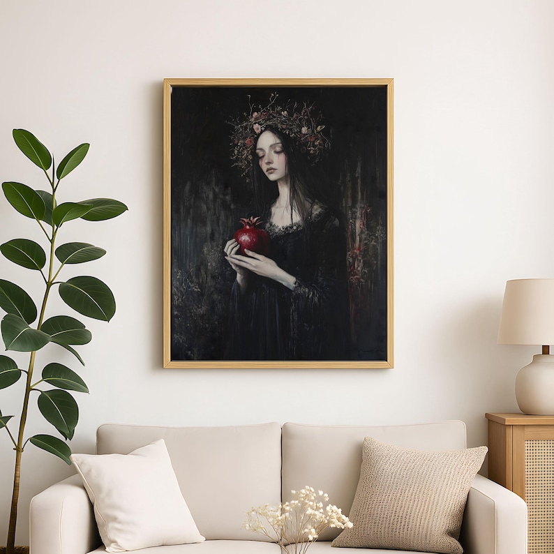 Persephone Wall Art, Greek Queen of the Underworld, Goddess Proserpina ...