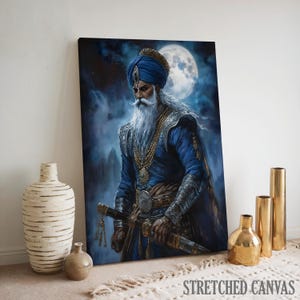 Khalsa Warrior, Sikh Art Print, Bold Warrior, Traditional Artwork ...