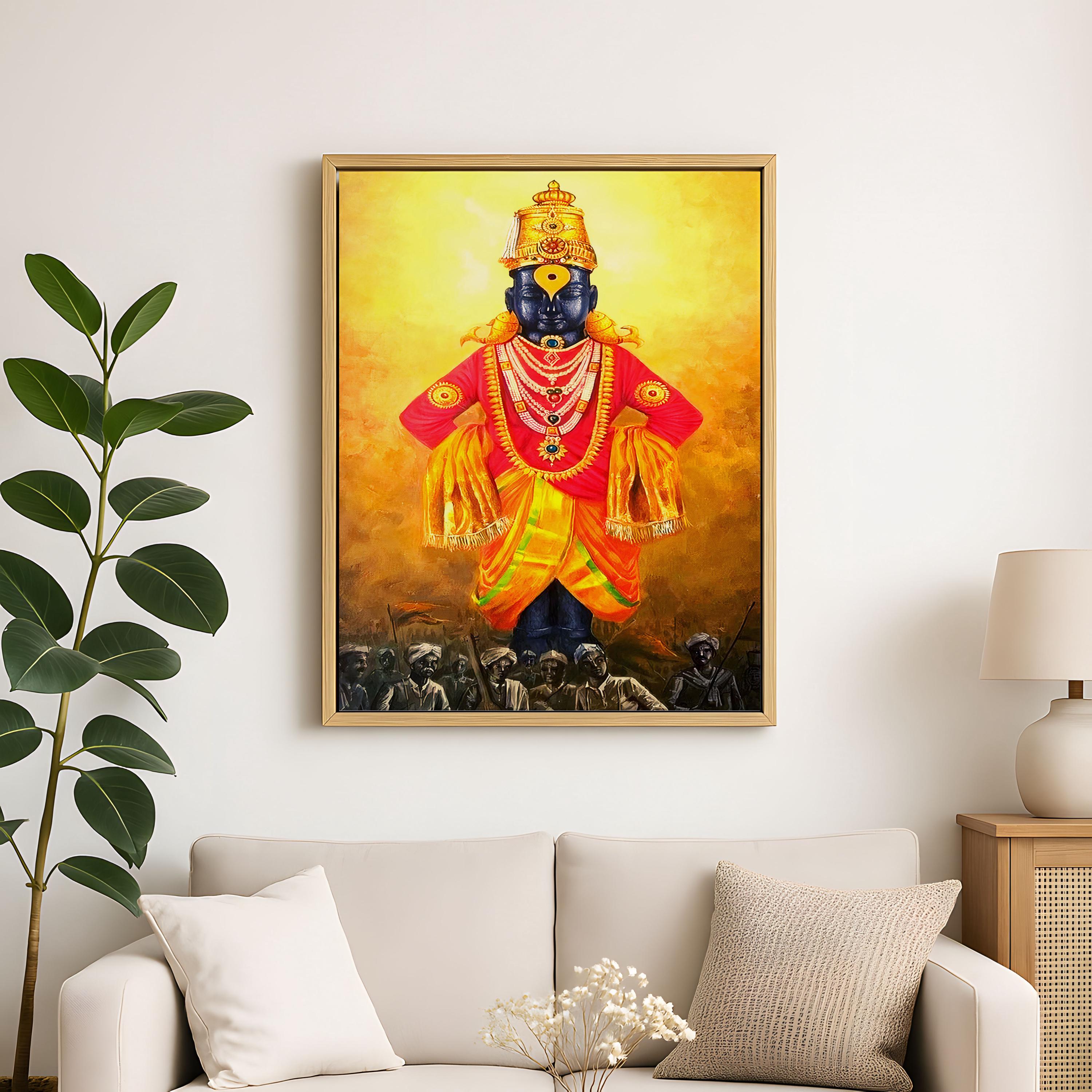 Hindu God Wall Art, Vitthal, Indian God, Poster Print, Canvas Print ...