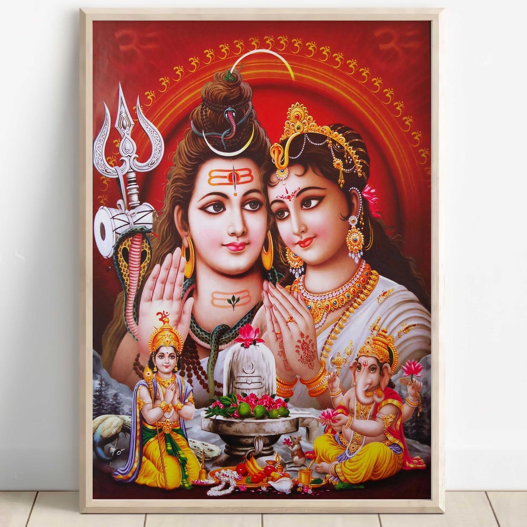 Shiv Parivaar, Shiva, God Shiva, Hindu God, Shiv Art, Indian God, Shiva ...