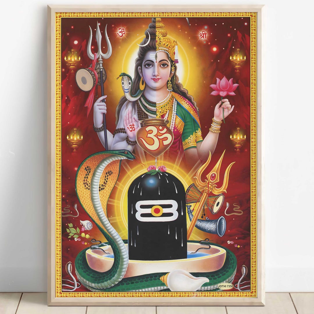 Shiva as ARDHANAREESHWAR (half Male and Half Female), God Shiva, Hindu ...