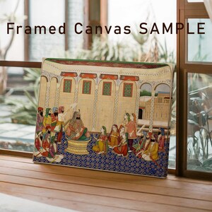 Sikh Art Painting of Maharaja Sher Singh in Durbar With Attendants and ...