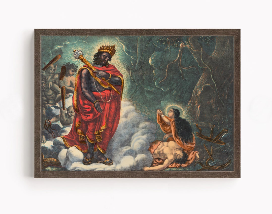 SAVITRI, Hindu Goddess Wall Art, Vintage Art Indian God, Poster Print ...