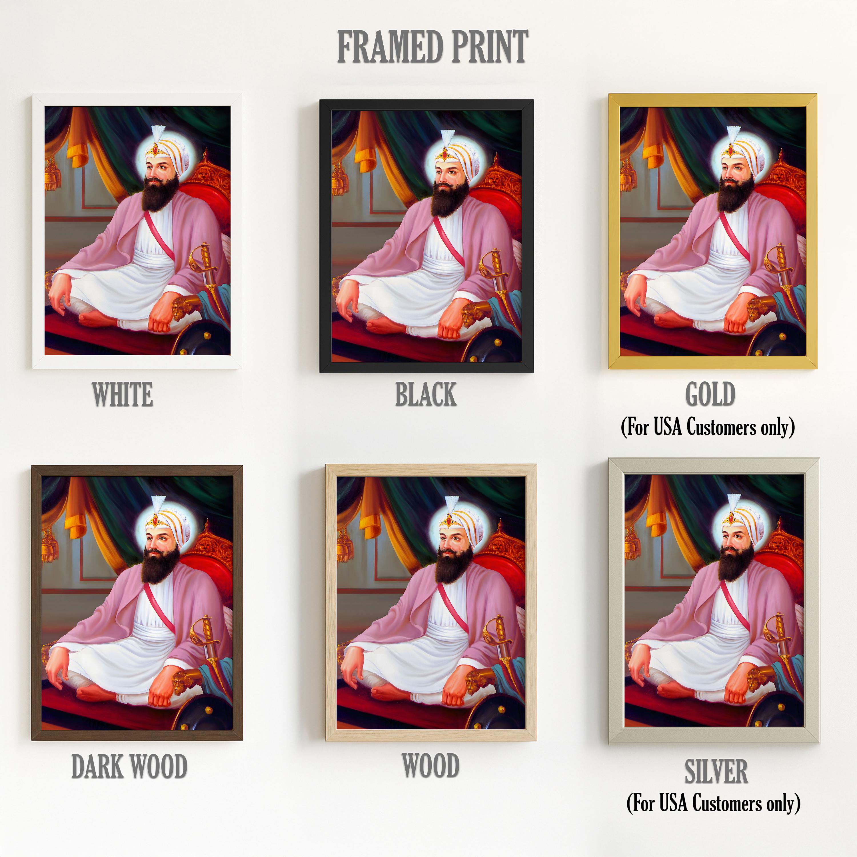 Guru Har Rai Ji Portrait | Sikh Guru of Compassion Art Print ...