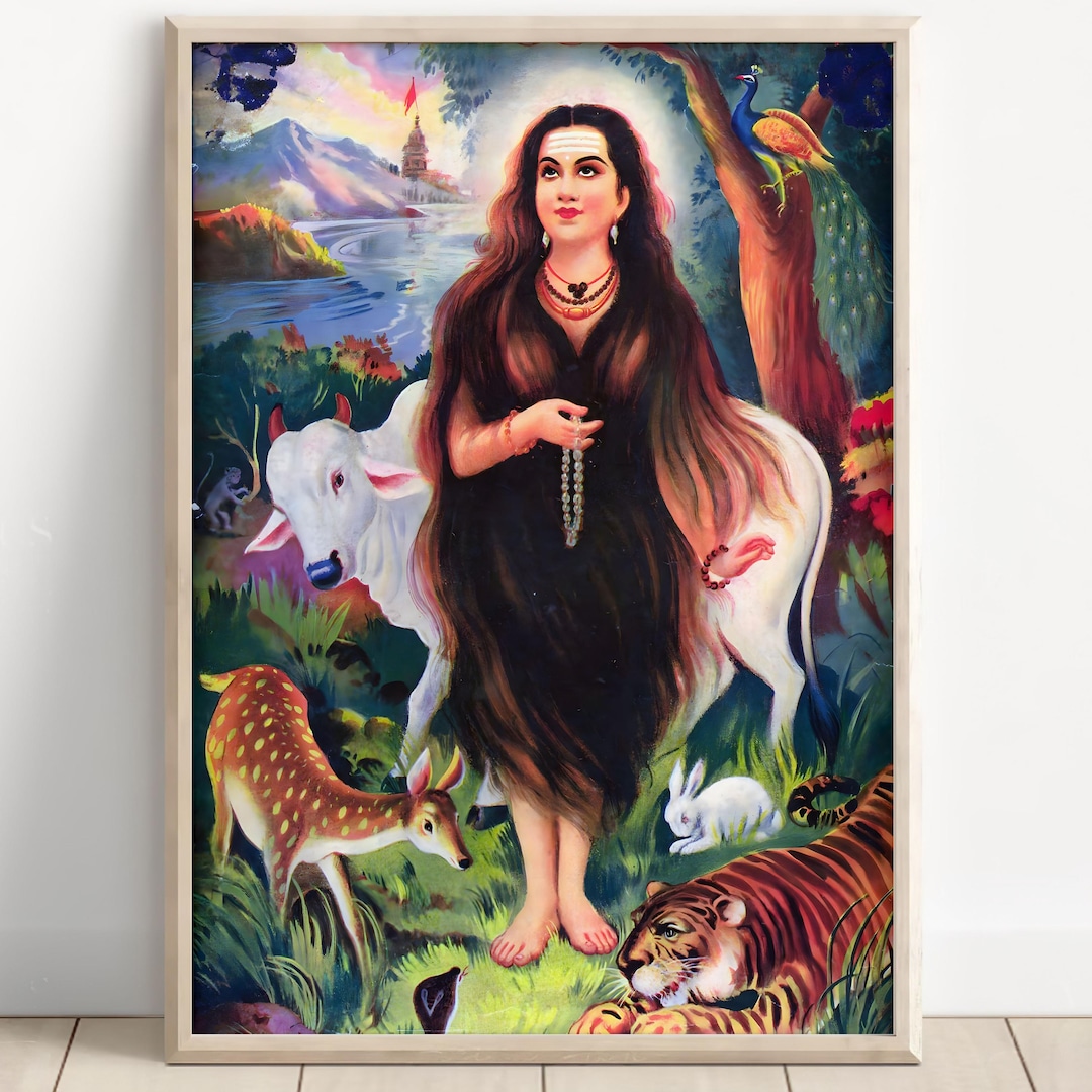 Akka Mahadevi, Devotee of Shiva, Indian Goddess, Mahadevi, Poster Print ...