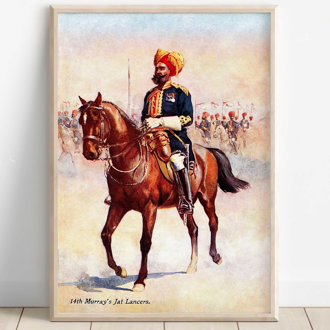 Sikh Art | Soldier of the 14th Murray's Jat Lancers, Risaldar-major ...