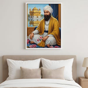 Sikh Art | Guru Ram Das Sahib | Fourth Sikh Guru From 1574 to 1581 ...
