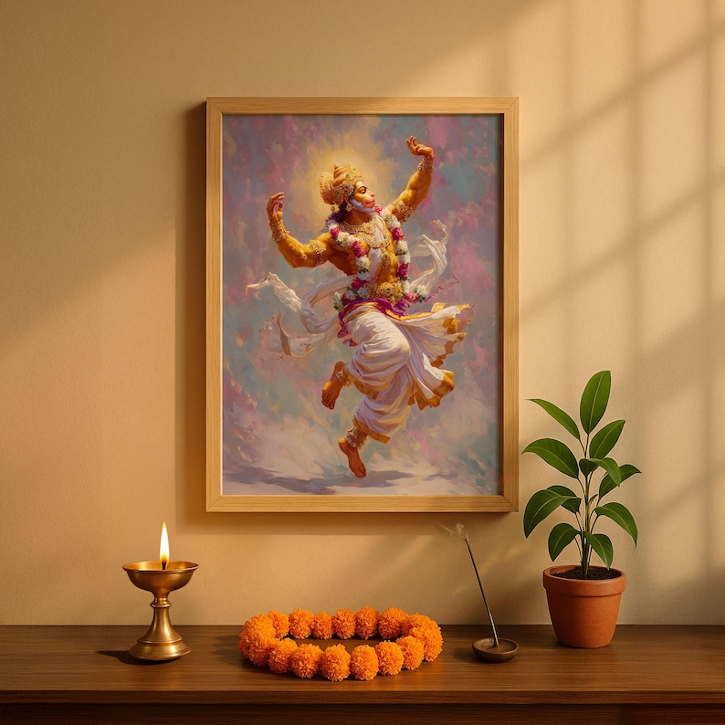Dancing Hanuman Art, Lord Hanuman, Jai Bajrang Bali, Spiritual Home ...