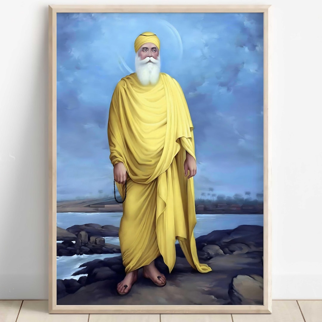 Sikh Art | Guru Nanak Dev | First Sikh Guru From 1469 to 1539 | Vintage ...