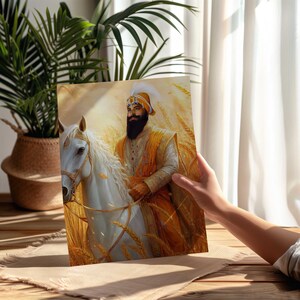 Sikh Art | Guru Gobind Singh | Tenth Sikh Guru From 1675 to 1708 ...
