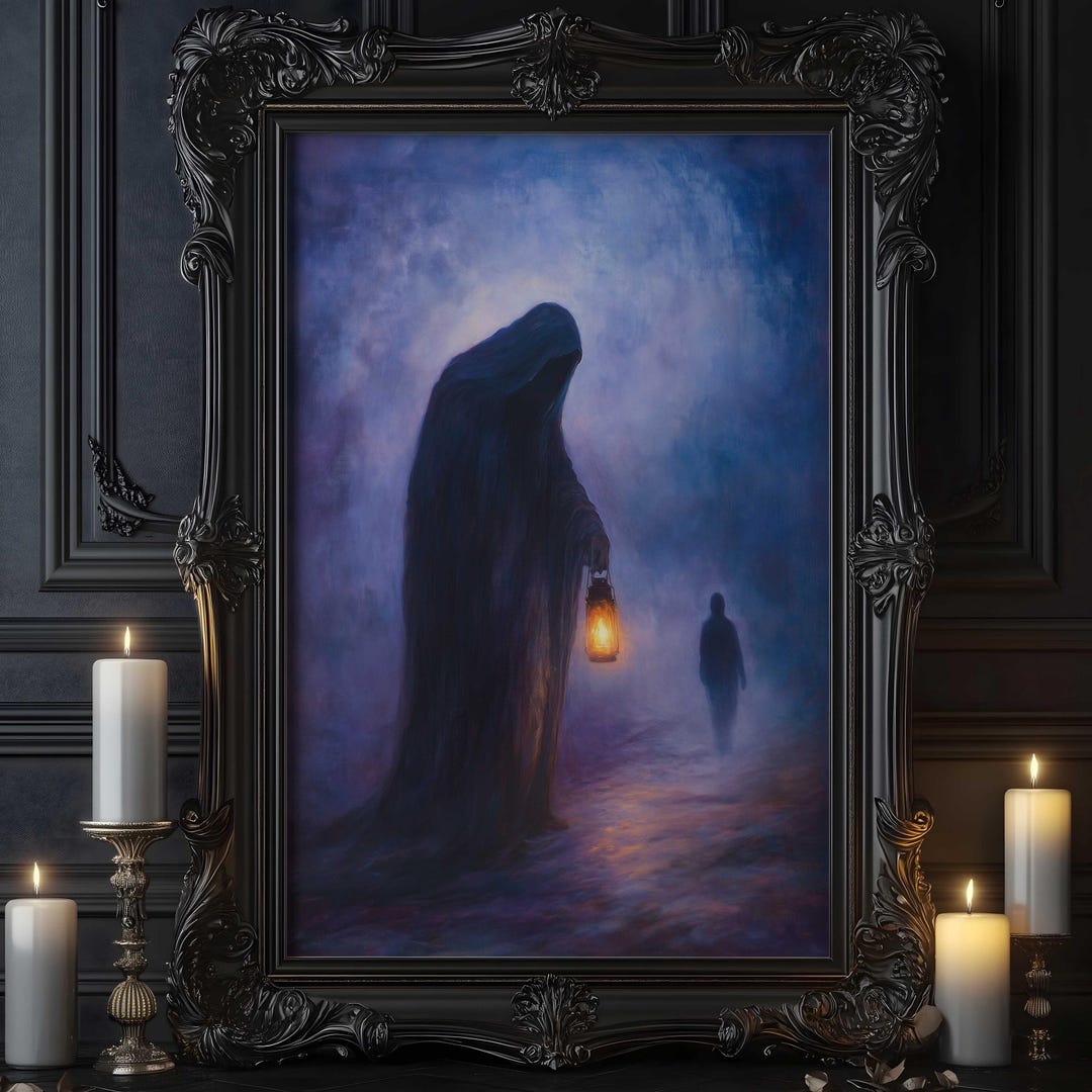 Thanatos Wall Art, God of Peaceful Death, Greek Gods Poster, Greek God ...