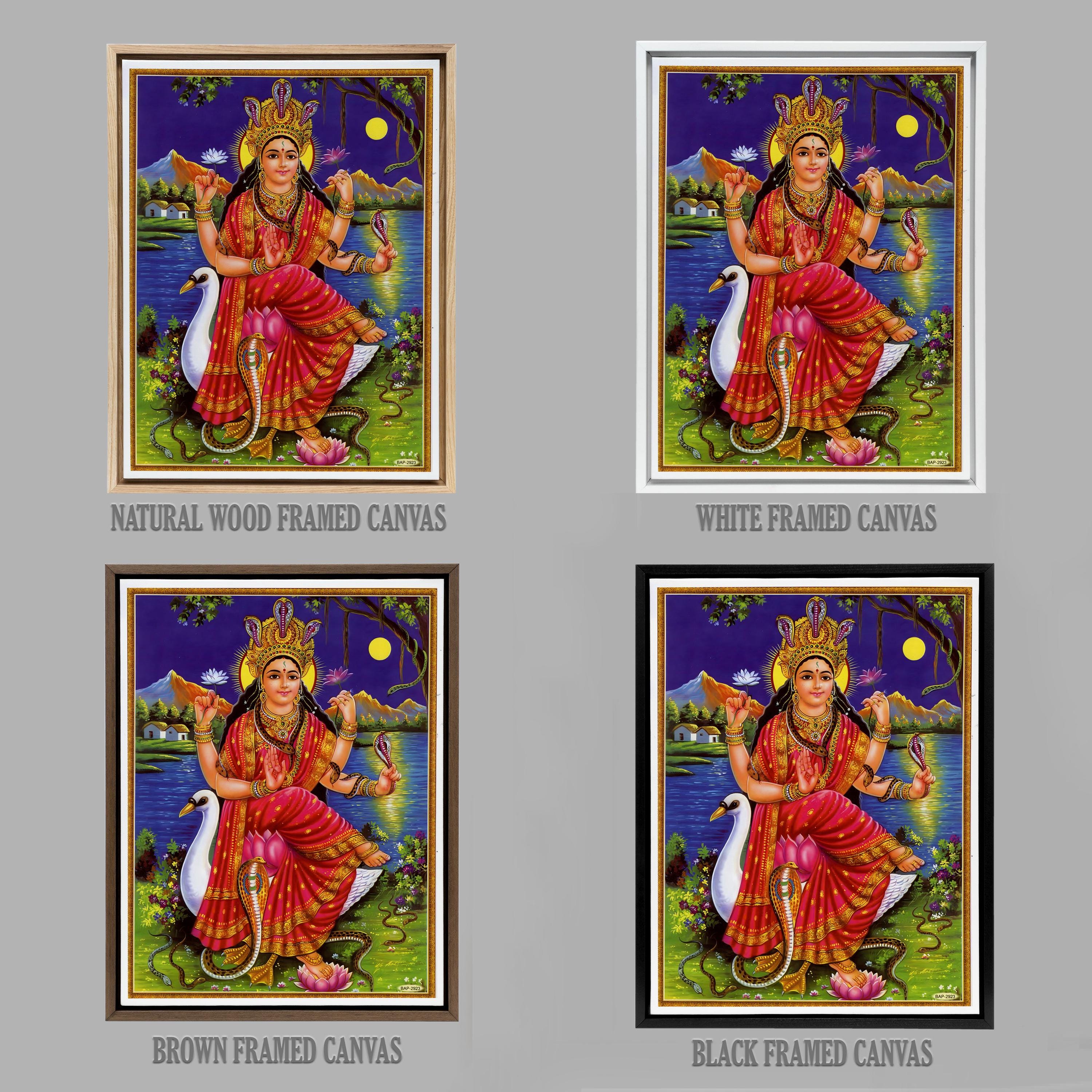 Mansa Devi, Mata Mansa, Daughter of Shiva, Hindu Goddess Wall Art ...