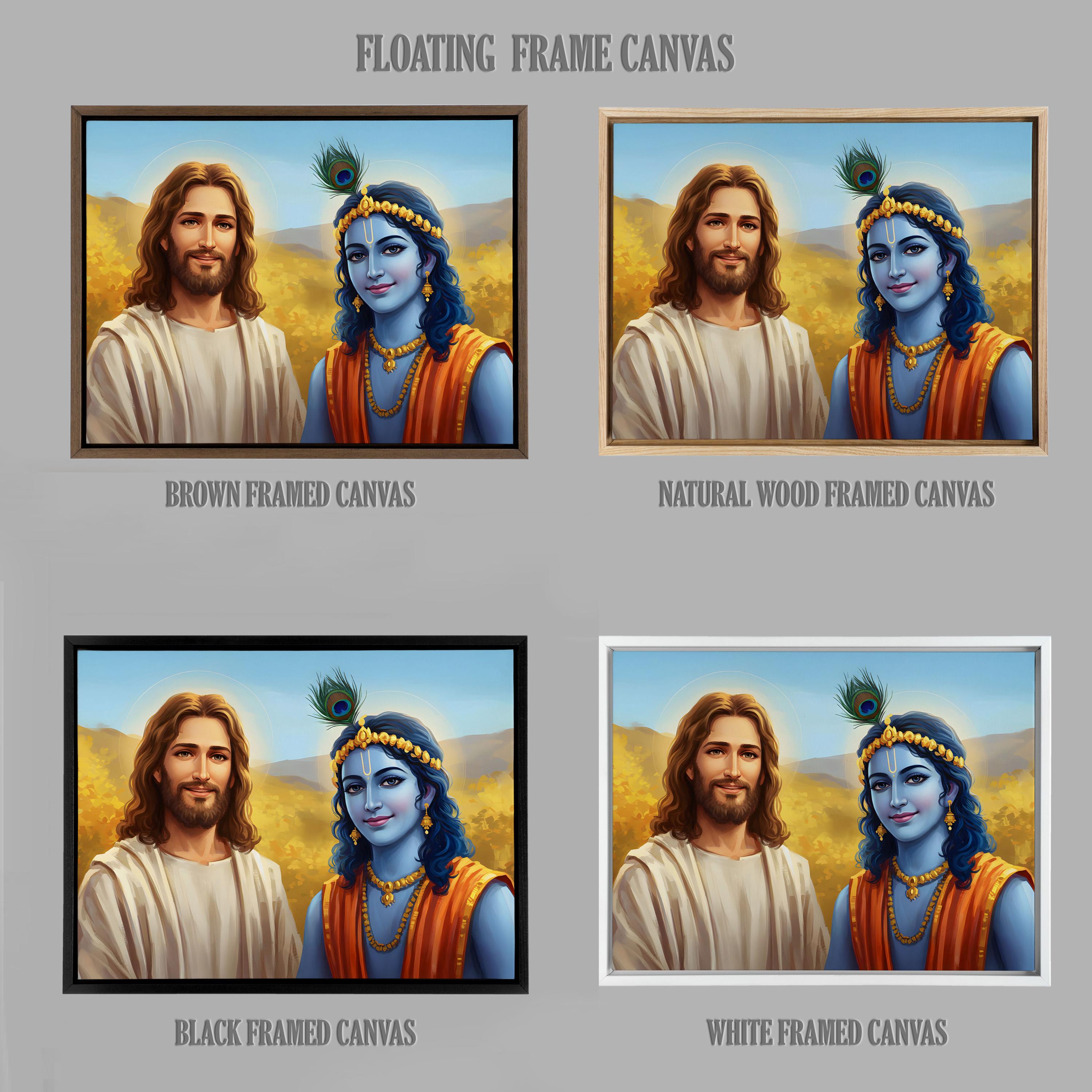 Lord Krishna With Jesus Christ, Jesus Along With Krishna, Religious ...