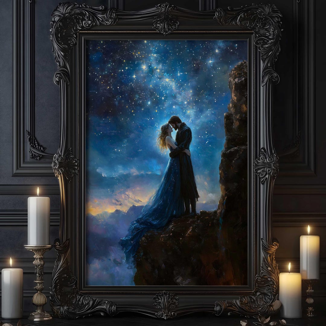 Persephone and Hades Wall Art, Love in Darkness, Greek Mythology Print ...