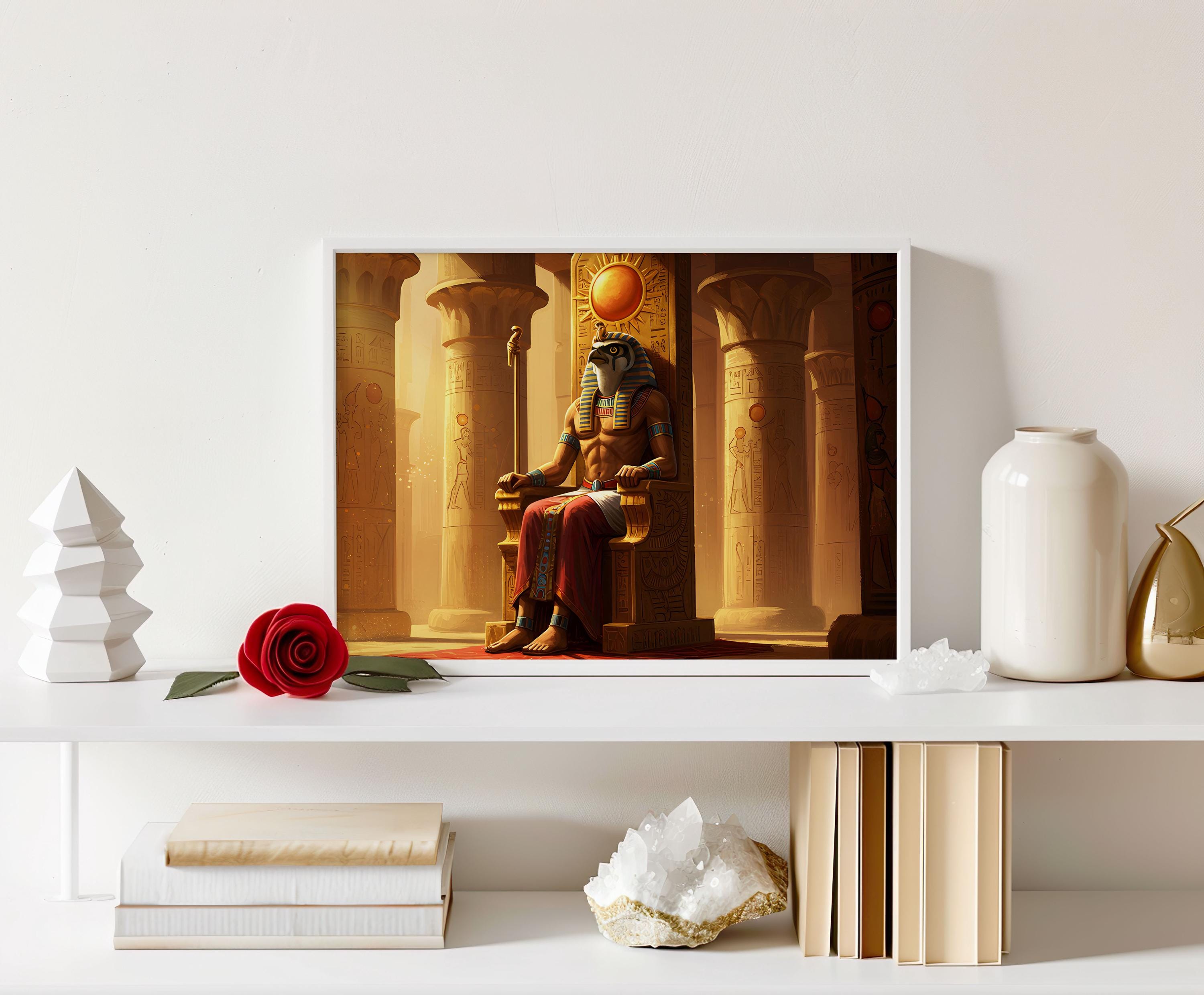 Egyptian God Ra Print, Ra Wall Art, Ancient Egyptian Mythology Decor ...