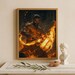Hephaestus Wall Art, God of Fire, Blacksmithing, and Craftsmanship ...
